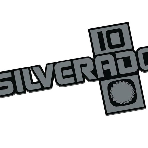🚙 Chevrolet Silverado 10 emblem・ STL File for ・Cults