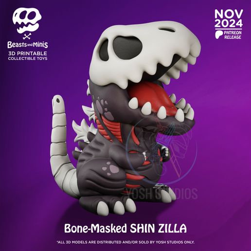 Archivo 3MF Shin ZIlla 3D Printer STL File 🖨️ ・Objeto de impresión 3D para descargar・Cults