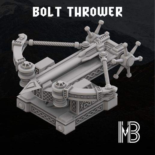 🔩 Dwarf Bolt Thrower・ 3D File for 3D printing・Cults