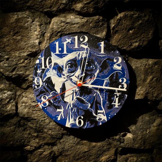 🕰️ Harry Potter - Dobby Inspired Wall Clock・ 3MF File for 3D printing・Cults