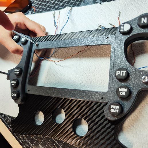 🛞 Formula 1 Style DIY Steering Wheel – With Display, 4 Shift Pedals ...