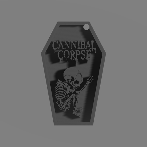 STL file Keychain Cannibal Corpse Band 🗝️ ・3D printing model to ...