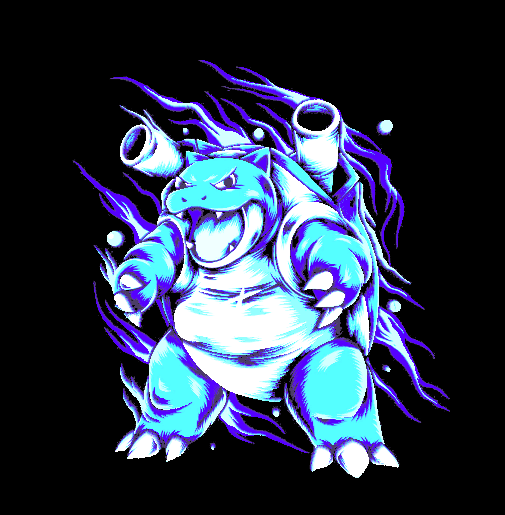 STL file HueForge - Blastoise 🐉 ・Model to download and 3D print・Cults