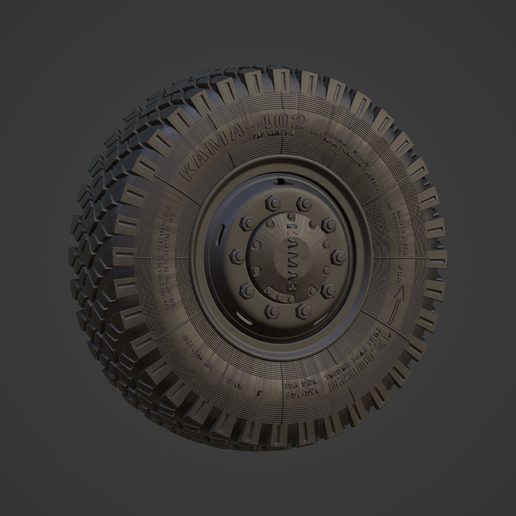 Archivo 3D Neumático Kama-402 para Kamaz escala 1/35 🌆 ・Plan imprimible ...