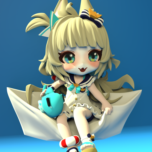 👾 Sameko Saba Chibi・ 3D File for 3D printing・Cults