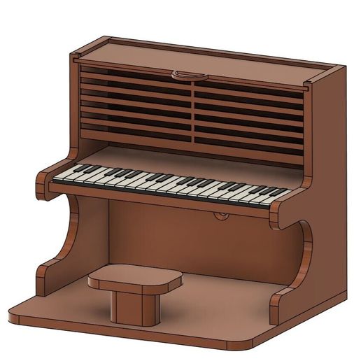 🌳 Squirrel Piano Feeder・ STL File for 3D printing・Cults