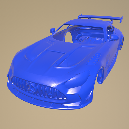 STL file MERCEDES BENZ AMG GT BLACK SERIES 2021 PRINTABLE CAR BODY 🚗 ...