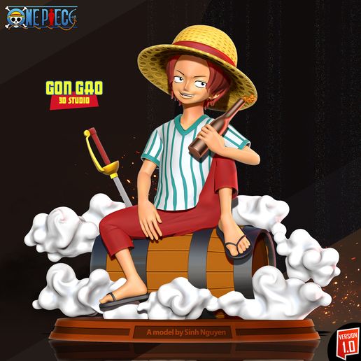 👦 Kid Shanks - One Piece Fanart・ 3D File for 3D printing・Cults