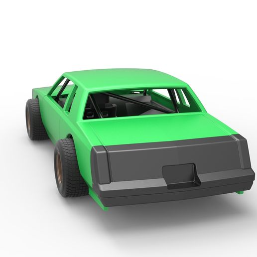 🏎️ Diecast Vintage dirt late model race car Scale 1:25・ 3D File for ・Cults
