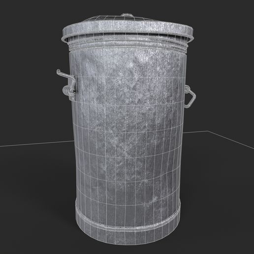 🗑️ 3D Printable Trash Can・ STL File for 3D printing・Cults