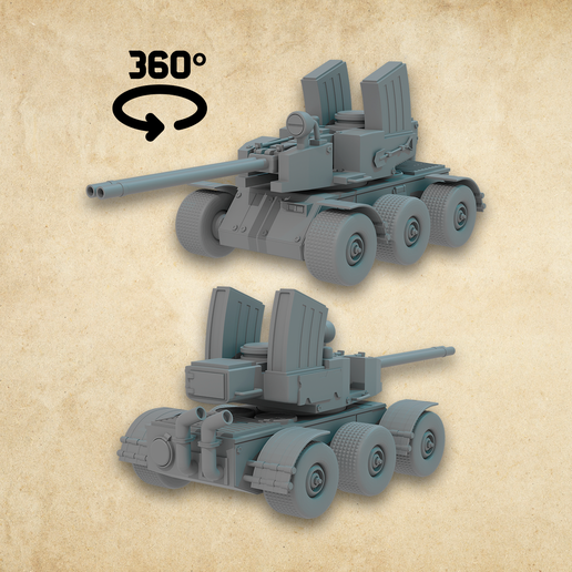 🪖 Object 119. Light Support Tank - AWD, Dual 90mm Cannons・ STL File for ...
