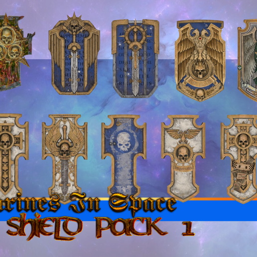 🛡️ Combat Shield Pack・ STL File for 3D printing・Cults