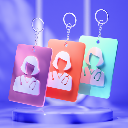 🩺 Doctor KeyChain・ STL File for 3D printing・Cults
