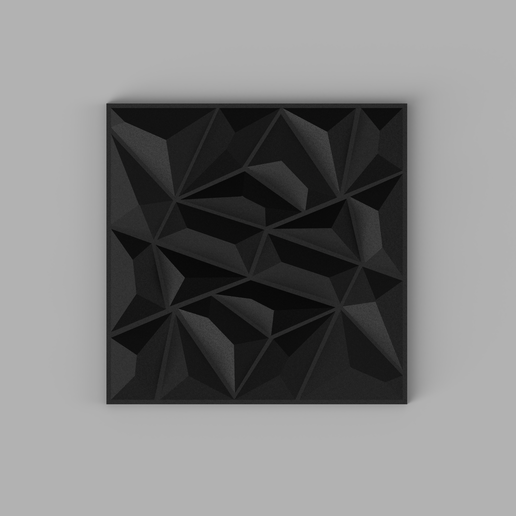 💎 3D GEOMETRIC DIAMOND WALL PANEL・ STL File for ・Cults