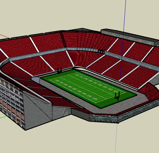 🏟️ SANFORD STADIUM (GEORGIA BULLDOGS)・ STL File for 3D printing・Cults