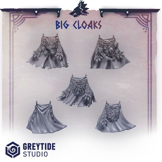 🛰 Big cloaks PH・ 3D File for ・Cults