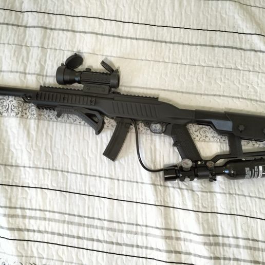 🔫 Airsoft KC02 HPA built-in Tank in Stock and Grip・ STL File for 3D ...