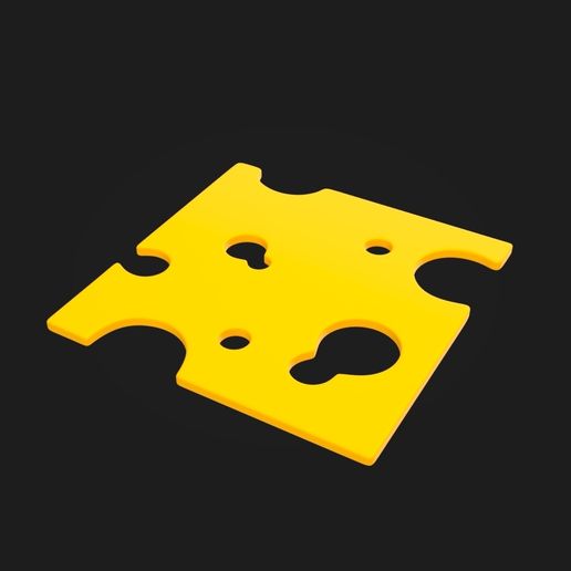 🧀 Cheese Slices・ STL File for 3D printing・Cults