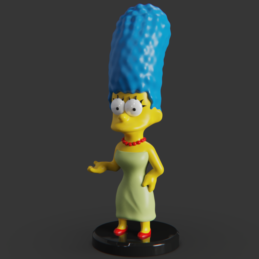 🎉 Statue of Marge (The Simpsons) for 3D Printing・ STL File for 3D ...