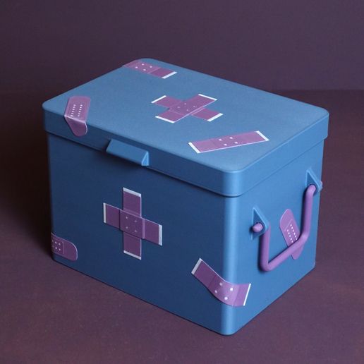 📦 First aid storage box・ STL File for 3D printing・Cults