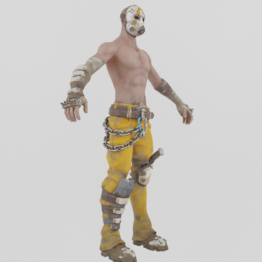 🎮 Psycho Bandit Textured Rigged・ OBJ File for ・Cults