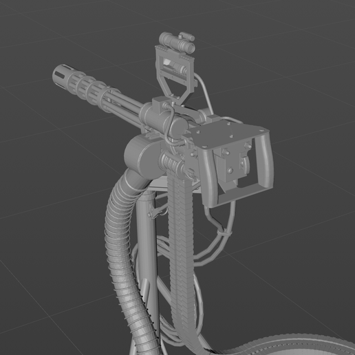 🔫 American M134 Minigun (Machine) machine gun digital model material-4 ...