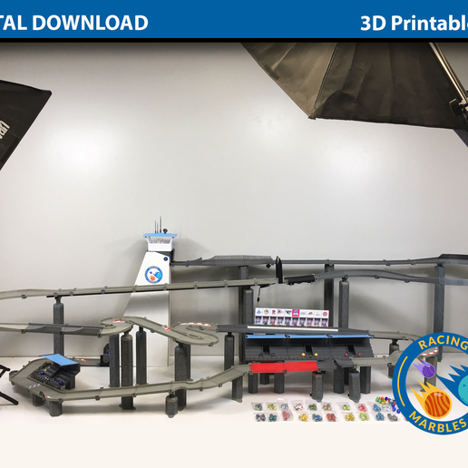 🧸 Complete Set for Marble Sports Racing System - DIGITAL FILES for 3D ...