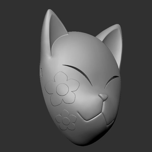 🎲 Makomo mask demon slayer・ STL File for ・Cults