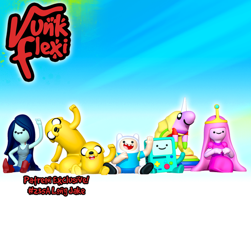 🗝️ Adventure Time Lady Rainicorn Bubblegum MultiColor Flexi Print-In ...