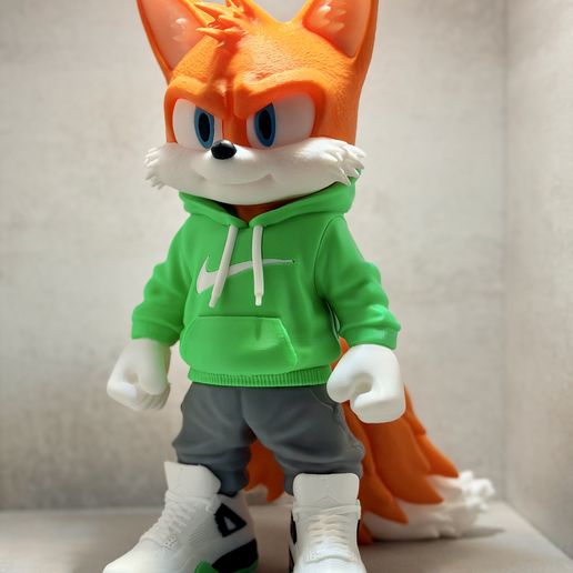 🐉 Miles Tails Prower urban vibes・3D Print with the Bambu P2S 3D printer ...