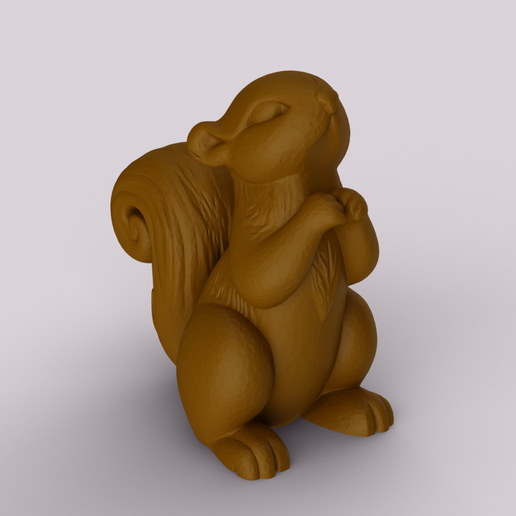 STL file Cute Squirrel Sculpture 🗿 (OBJ and 3MF)・3D print object to ...
