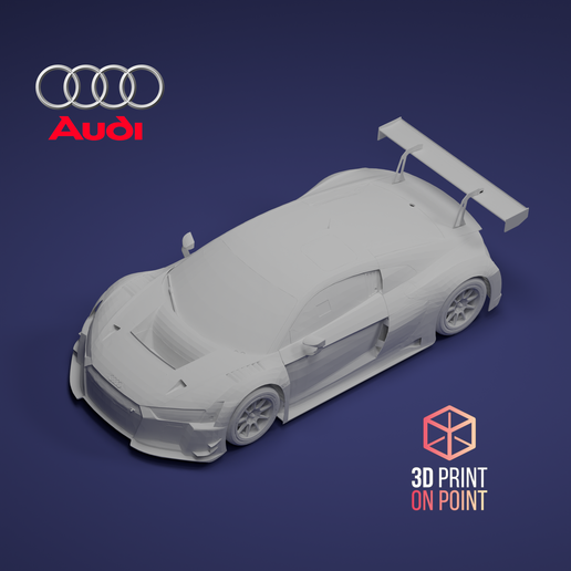 🚗 AUDI R8 GT- 3D MODEL・ STL File for 3D printing・Cults