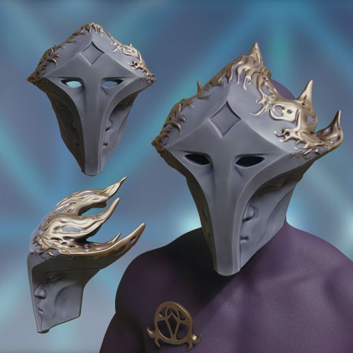3D file Viktor Arcane Act 3 Mask 🎭 ・3D print model to download・Cults