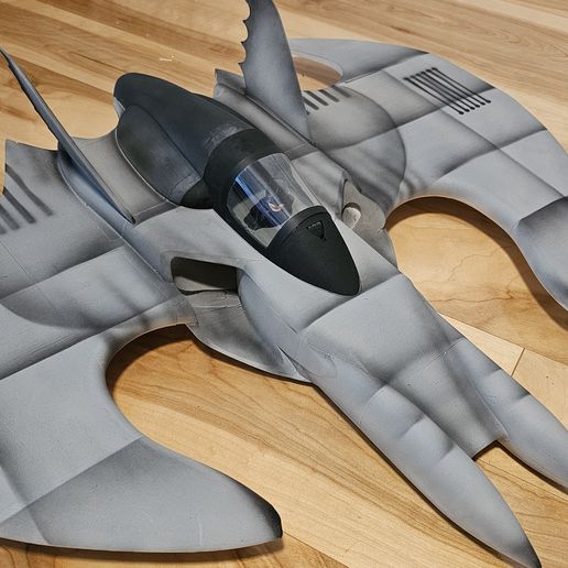 3D printed BATJET V2 Twin 40 (new version) and the old single 50mm・Cults