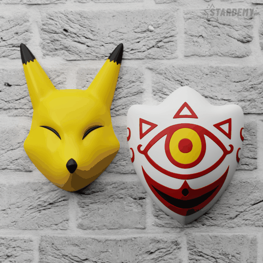 🔗 Keaton Mask of Truth Pack Decor Wall Zelda・ 3D File for 3D printing・Cults