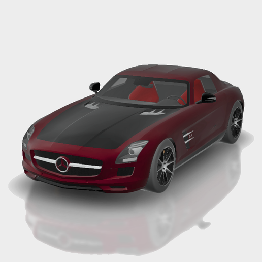 STL file Mercedes-Benz SLS AMG 2011 🚗 ・3D printable design to download ...
