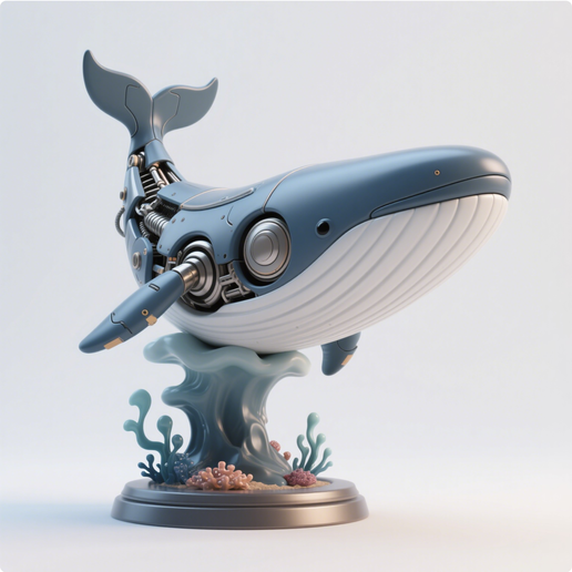 🐳 whale・ STL File for 3D printing・Cults