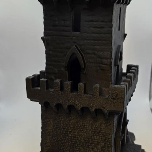 🏰 MEDIEVAL CASTLE DICE TOWER・ STL File for 3D printing・Cults