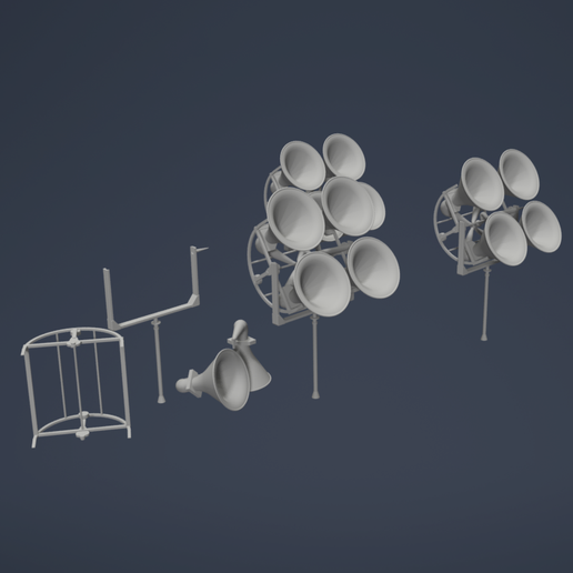 ️ Acoustic Aircraft Detector (french) 1/35・ STL File for ・Cults