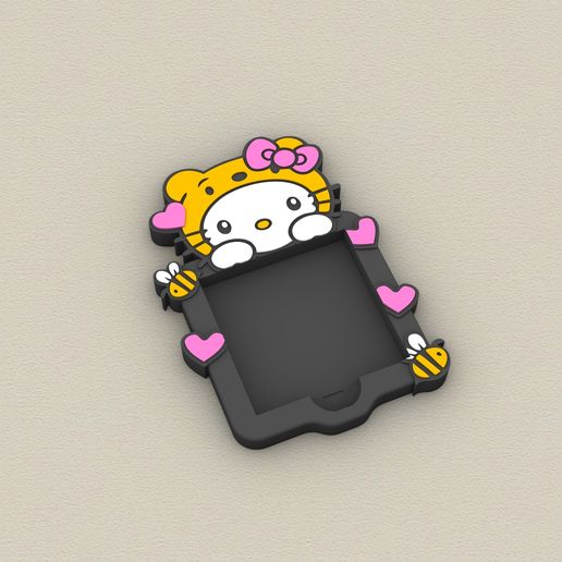 👋 Post-It, Sticky Note Holder HELLO KITTY WINNIE POOH BEE - 3MF pre ...