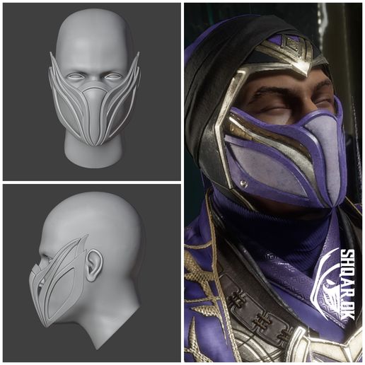 🌧️ Rain mask from Mortal Kombat 11 - Royal Probe・ 3D File for 3D ...