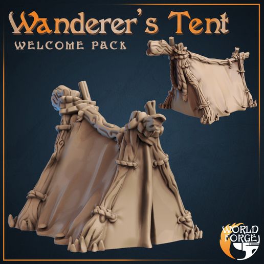 ⛺ Wanderer's Tent・ 3D File for 3D printing・Cults