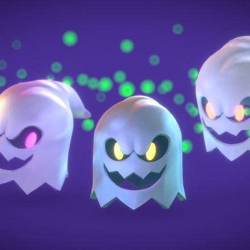Spooky ghosts 👻 3D Model・Free OBJ File for 3D printing・Cults