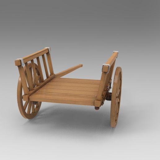🐎 Horse Drawn Hay Cart Figure - Wooden Farm Wagon with Horse for Rural ...