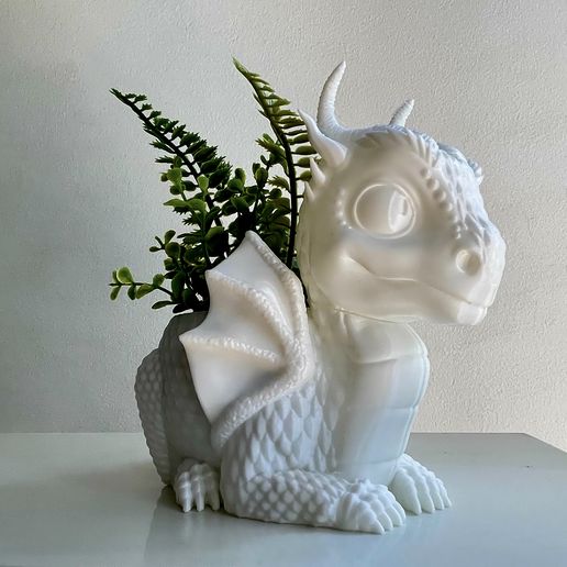🐉 DRAGON PLANTER・ 3D File for 3D printing・Cults