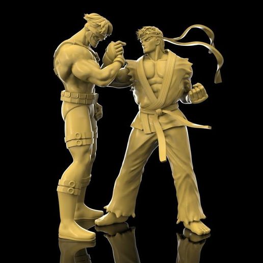 🎮 Cyclops and Ryu 3D Model・ STL File for 3D printing・Cults