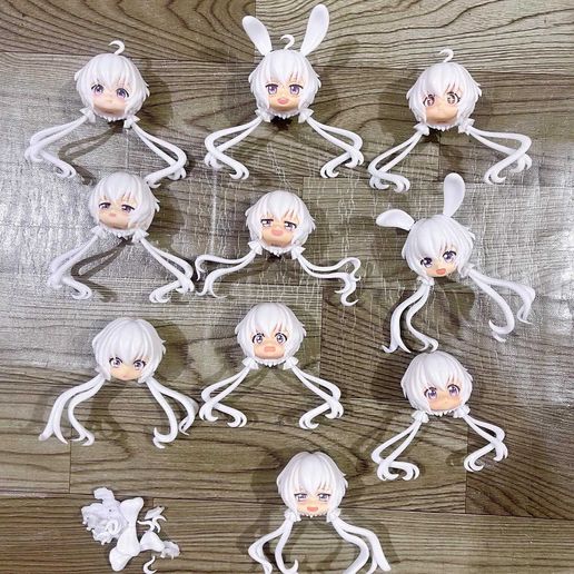 💇 Chris Yukine nendroid hair custom・ STL File for 3D printing・Cults
