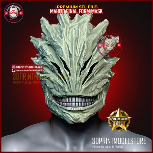 🪖 Mahito Final Form Mask - Jujutsu Kaisen Cosplay Helmet・ 3D File for ...