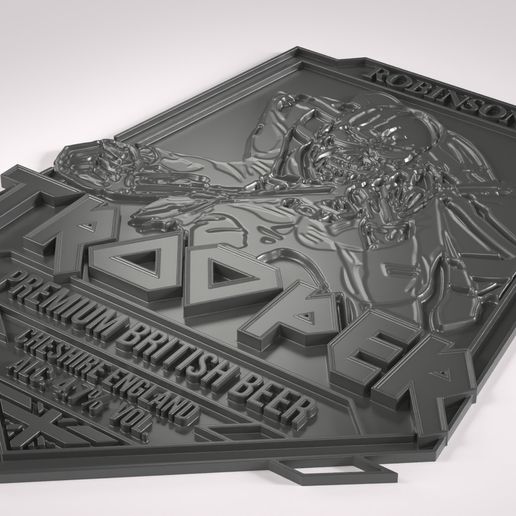 STL file Iron Maidens Trooper Beer Plate 🍺 (OBJ and 3MF)・Model to ...