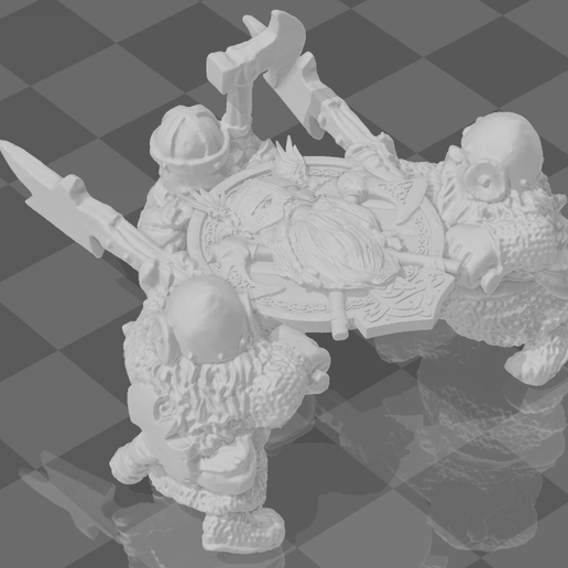 🛡️ Dwarven Shield Bearers・Free STL File for 3D printing・Cults